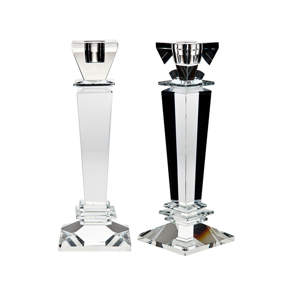 Classic Euro Crystal Tapered Candle Holder Set – Ricci Argentieri