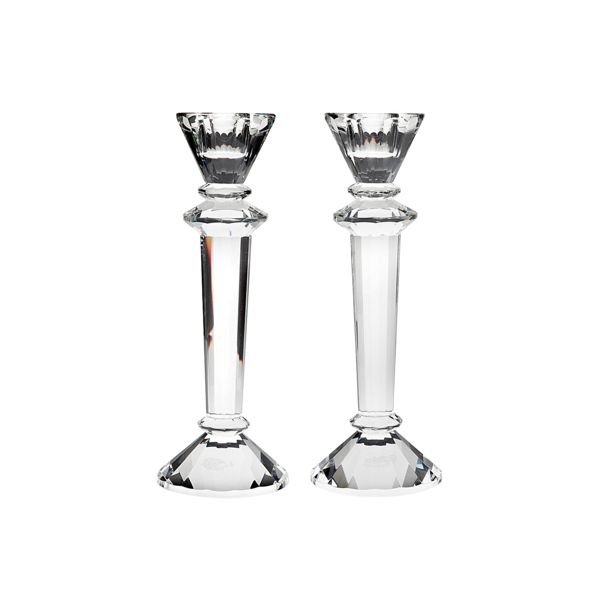 Classic Round Crystal Tapered Candle Holder Set – Ricci Argentieri